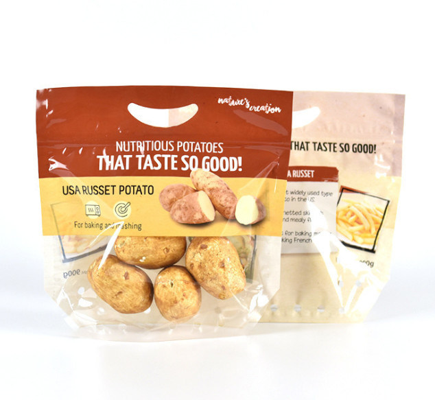 BOPA Breathable Perforated Zip Lock Plastic Packaging Bags For Fruits ...